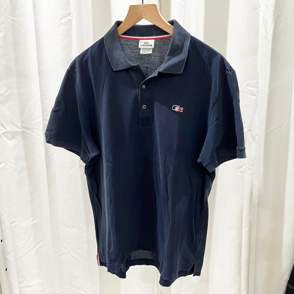 Lacoste | Shirts | Lacoste Dark Blue France Flag Logo Colorway Polo ...